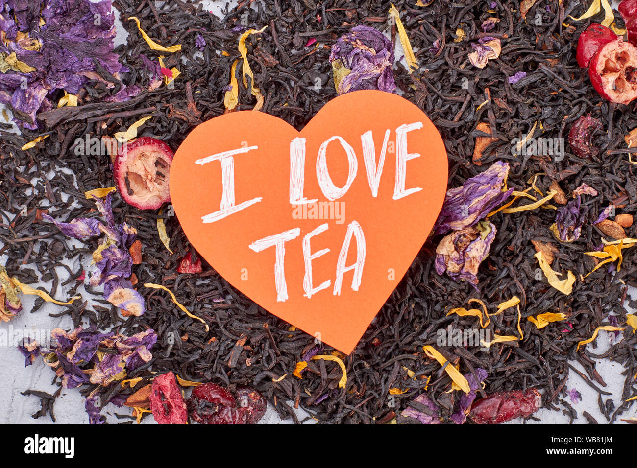 I love tea concept Stock Photo - Alamy