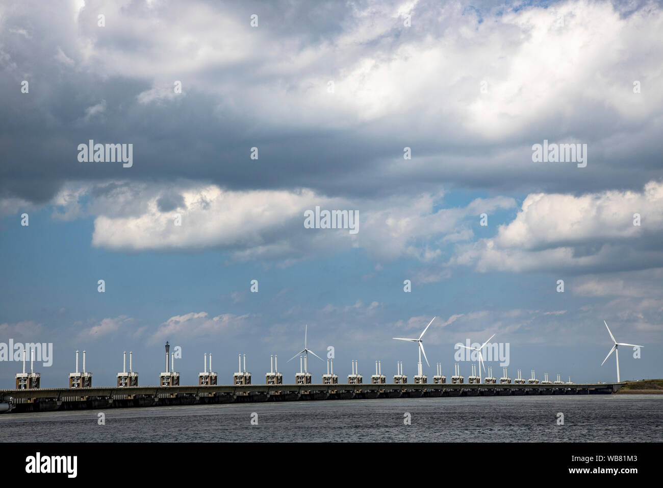 The Deltaworks, Sturmflutwehr, Oosterschelde barrier in the province of ...