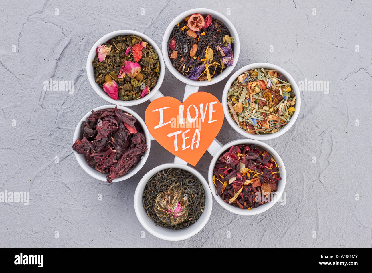 I love tea concept Stock Photo - Alamy