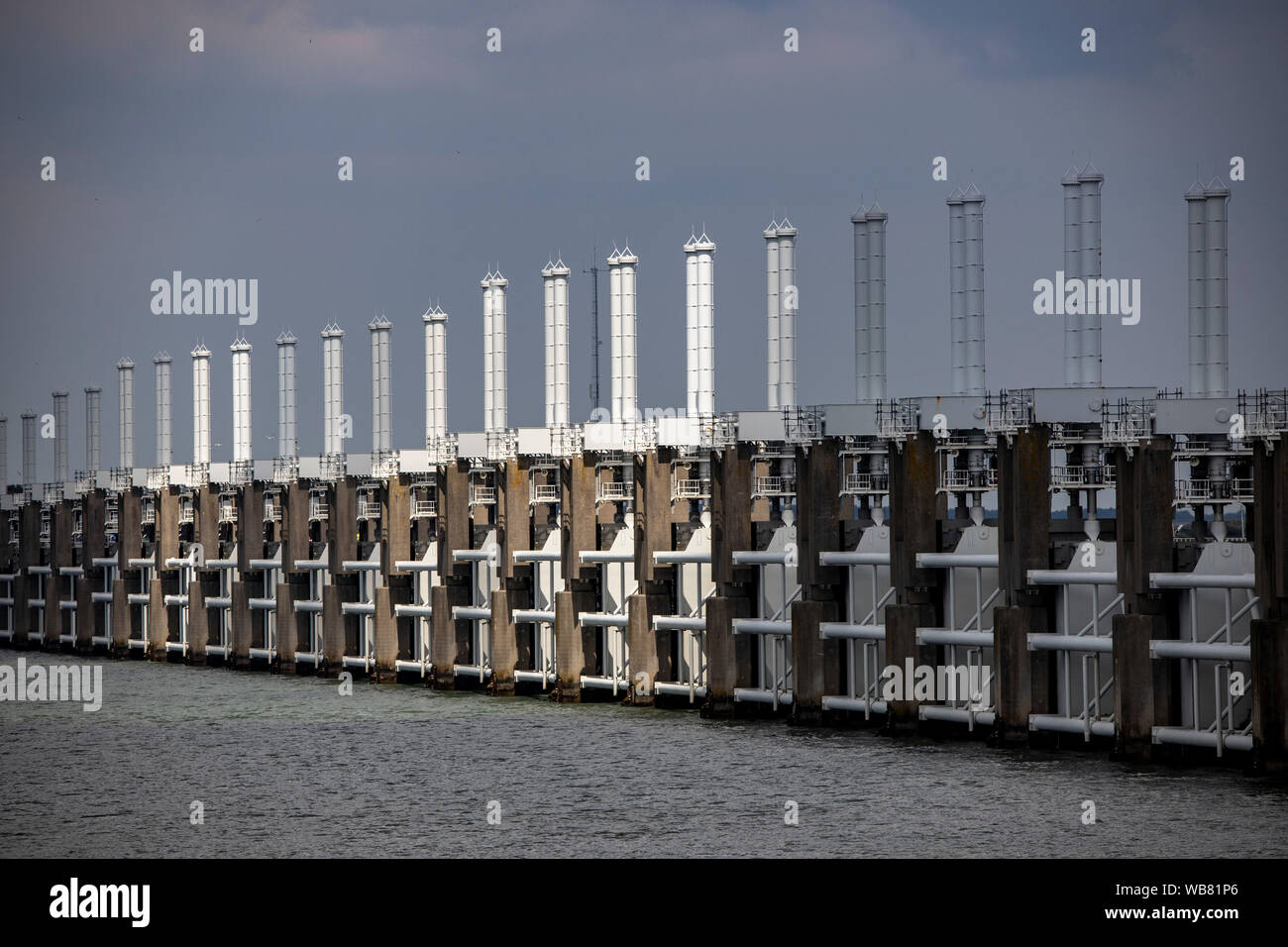 The Deltaworks, Sturmflutwehr, Oosterschelde barrier in the province of ...