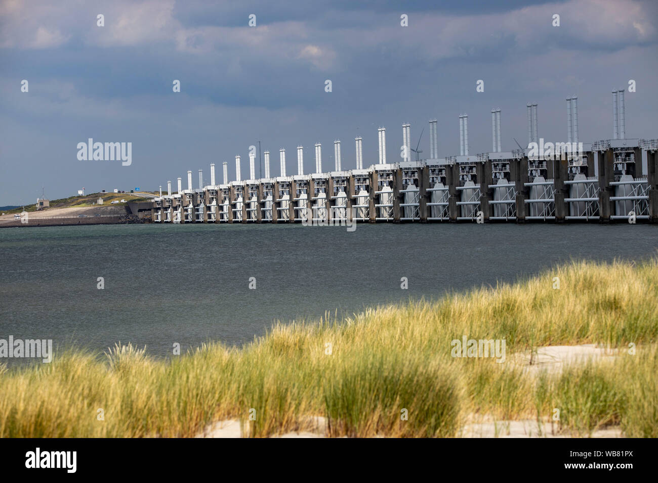 The Deltaworks, Sturmflutwehr, Oosterschelde barrier in the province of ...