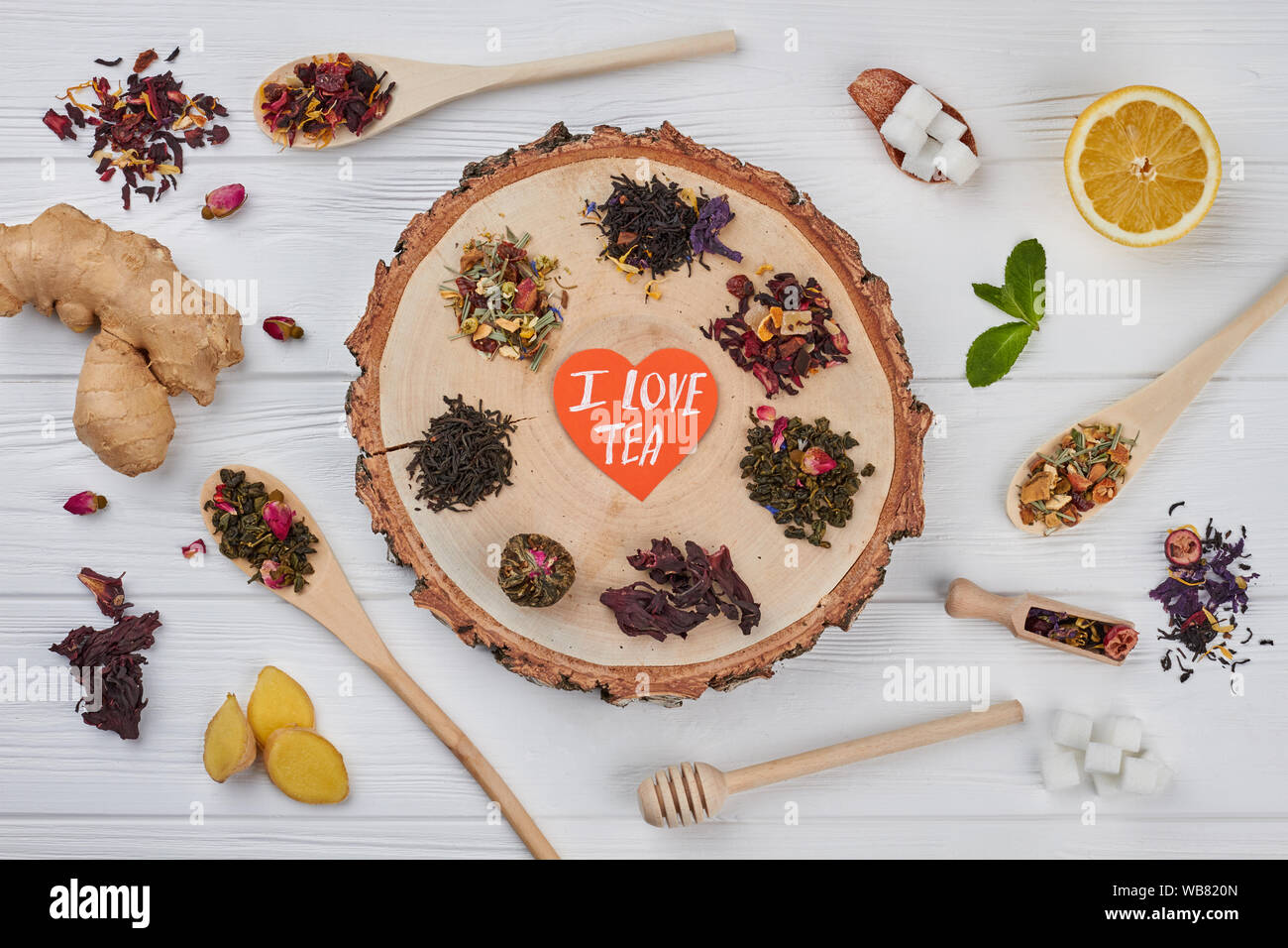 I love tea concept Stock Photo - Alamy