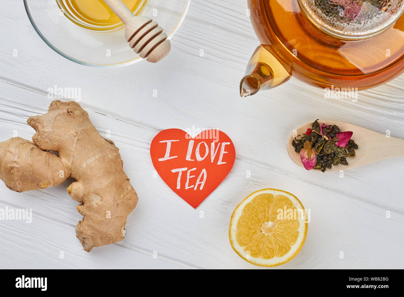 I love TEA concept Stock Photo - Alamy
