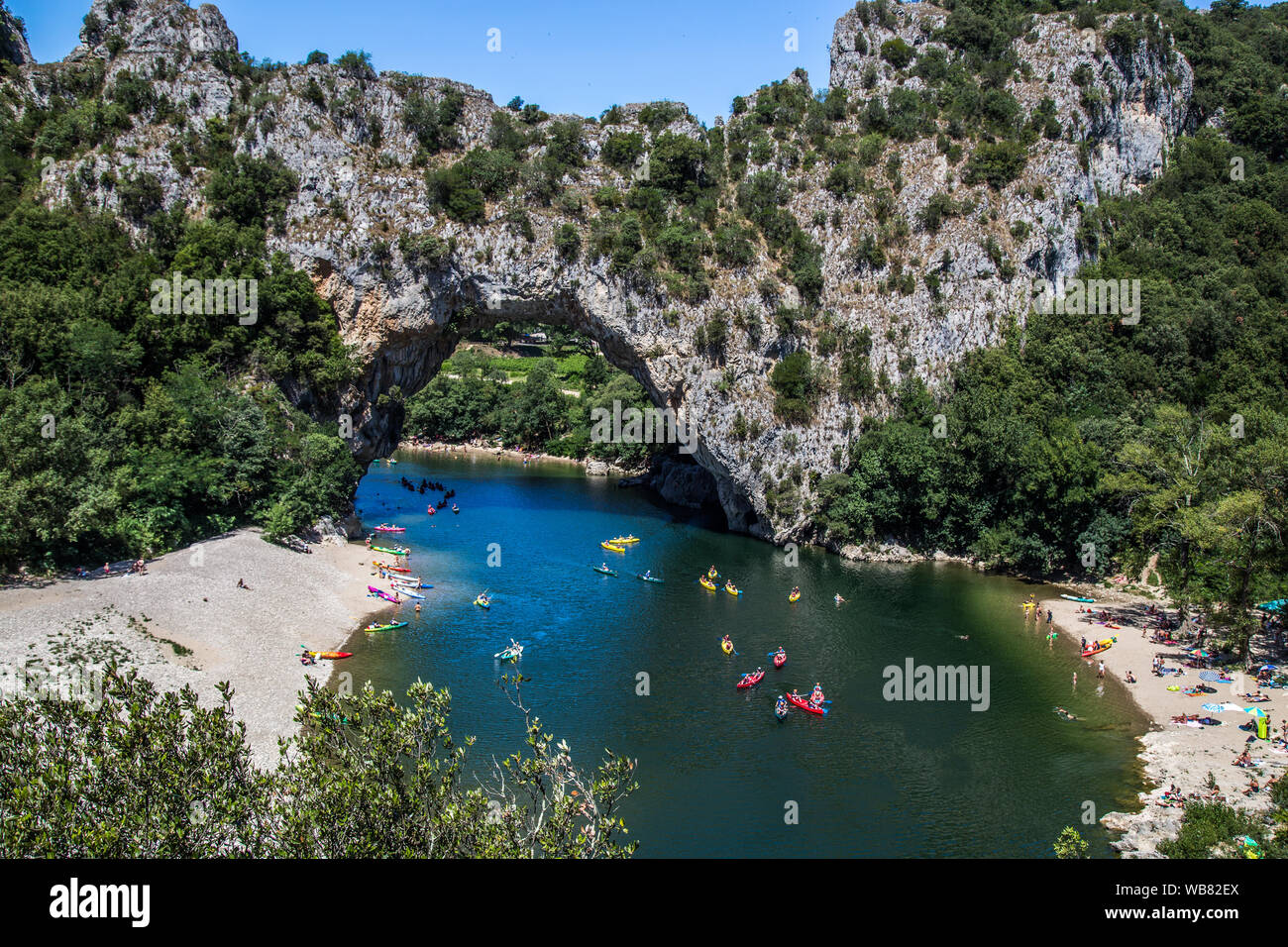 Ardeche gorges panorama view hi-res stock photography and images - Alamy