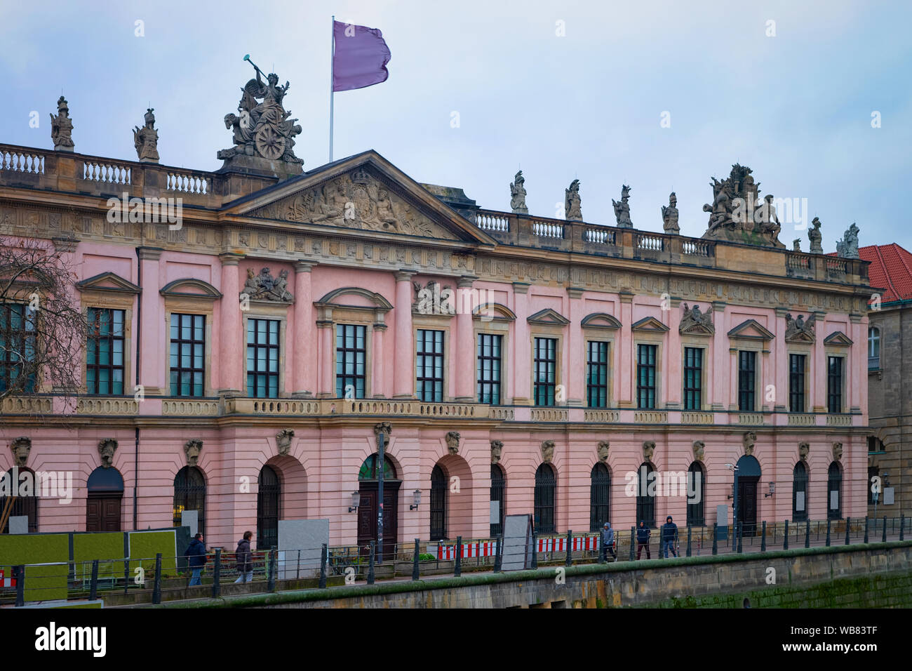 Deutsches Historisches German Historical Museum with flag in Street in ...