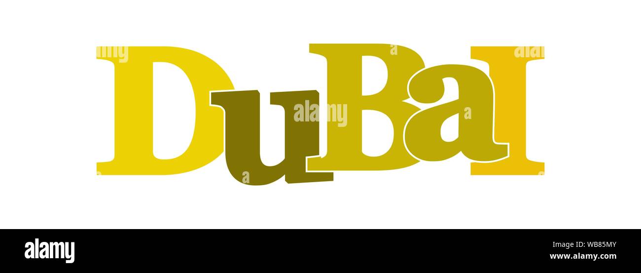 Dubai Name Logo