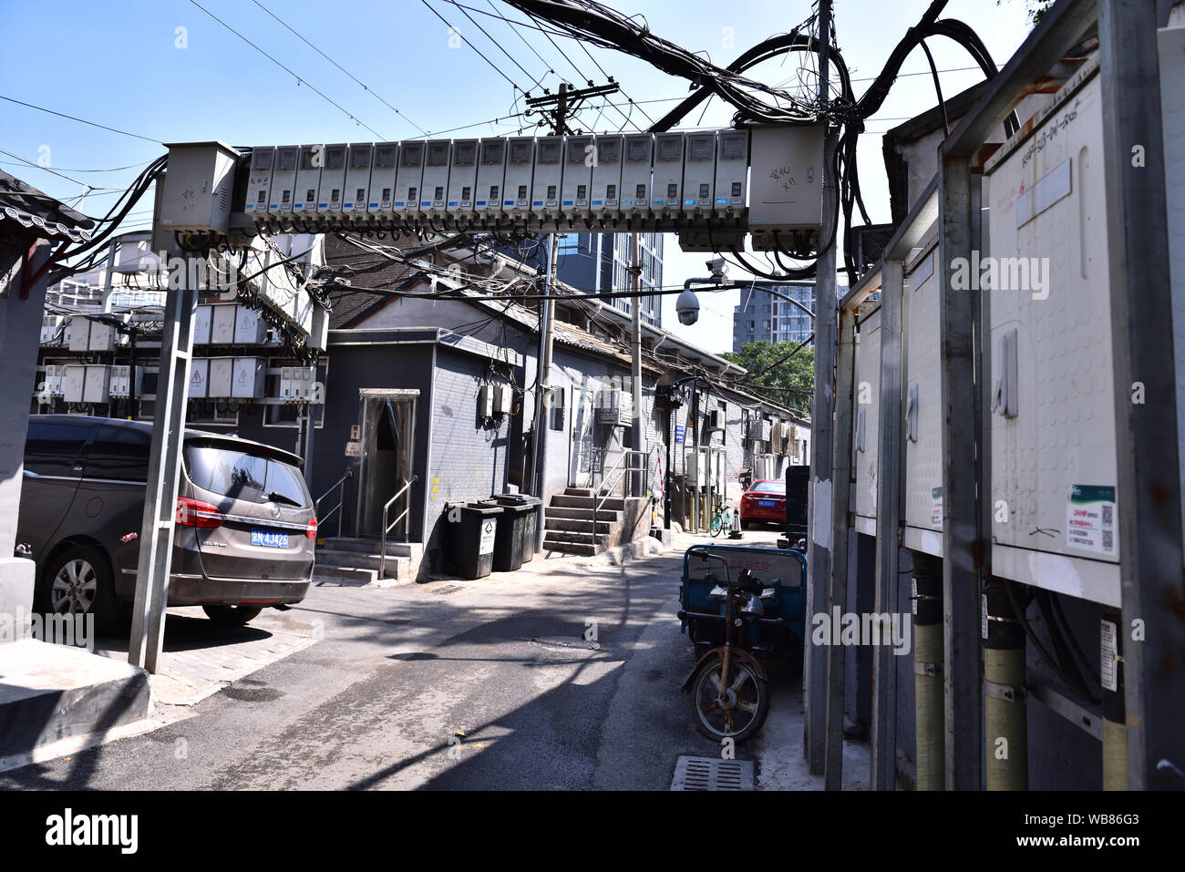 The Hutong alleys in the center of Beijing Stock Photo - Alamy