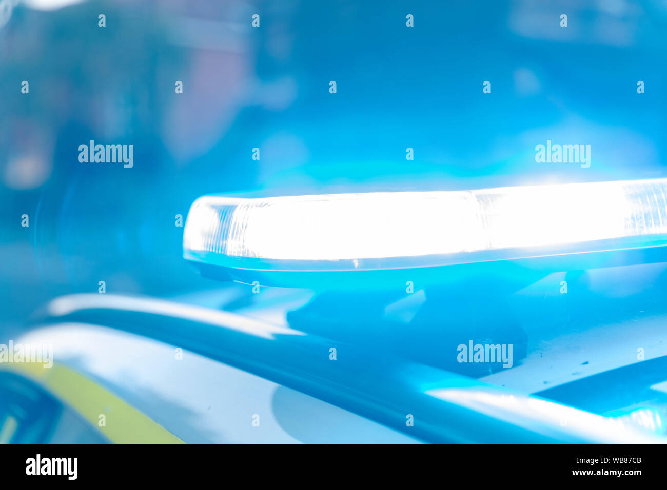 Essex police car blue light Stock Photo - Alamy