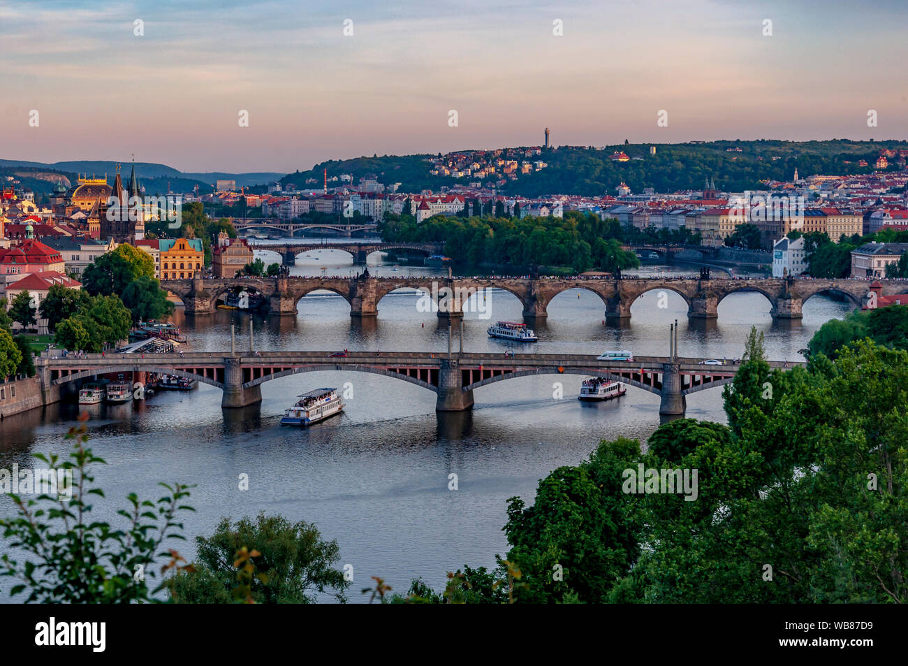 Prague bridges hi-res stock photography and images - Alamy