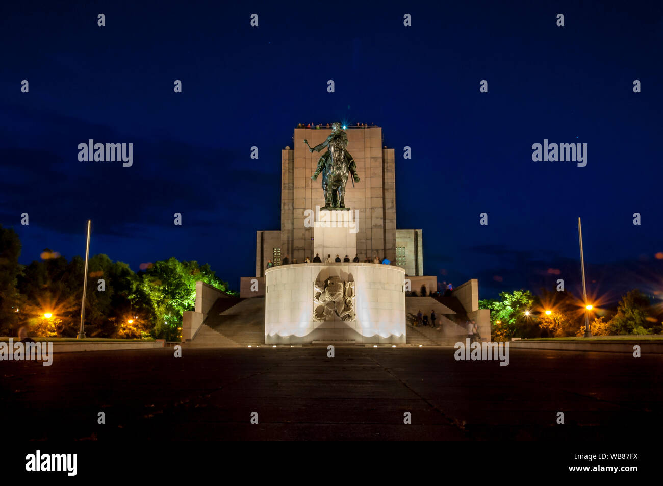 Equestrian statue of Jan Zizka from sculptor Bohumil Kafka at the top ...