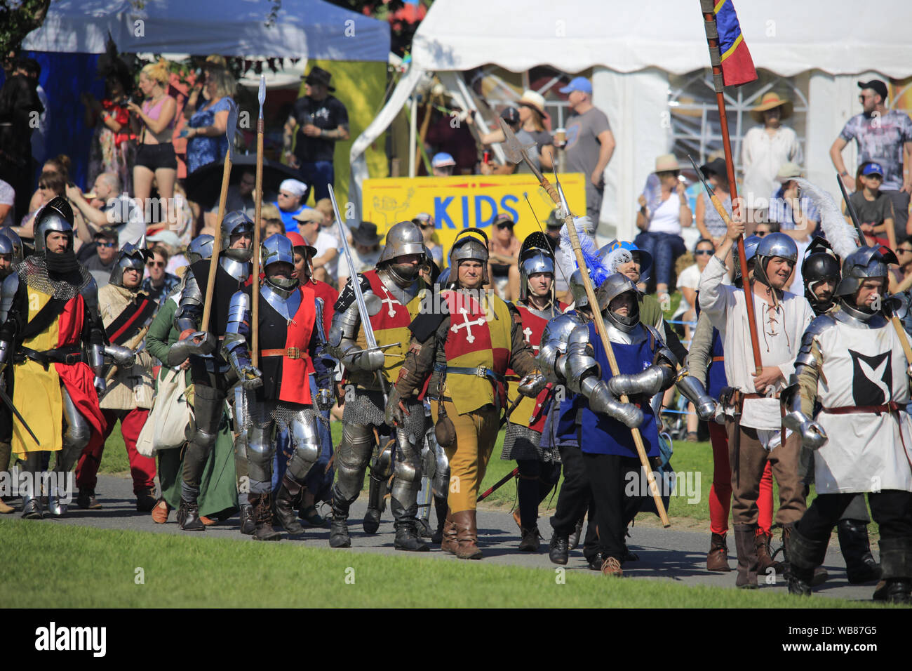 Medieval Battle Reenactment High Resolution Stock Photography and ...