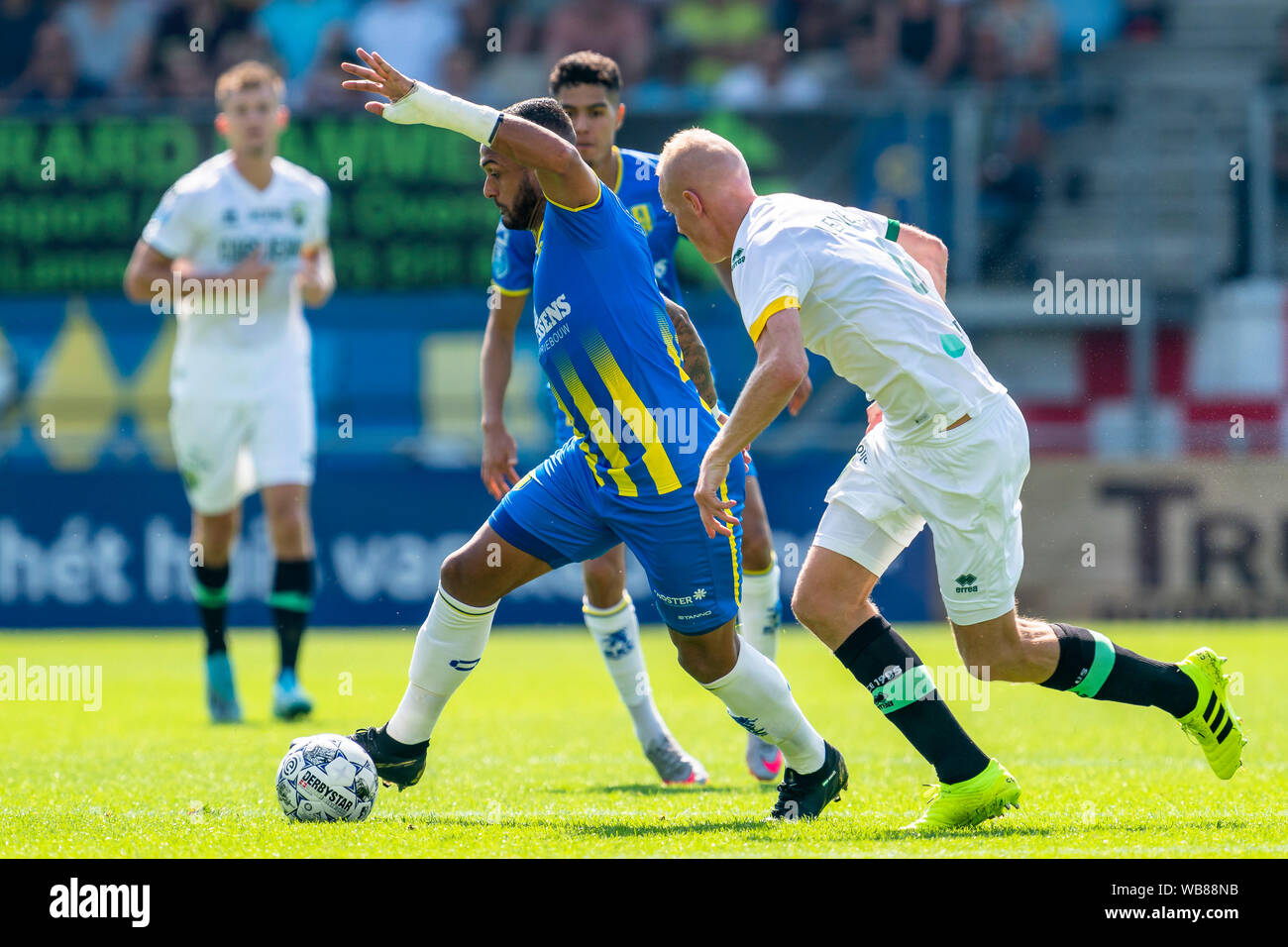WAALWIJK, Netherlands. 25th Aug, 2019. football, Mandemakers stadium ...