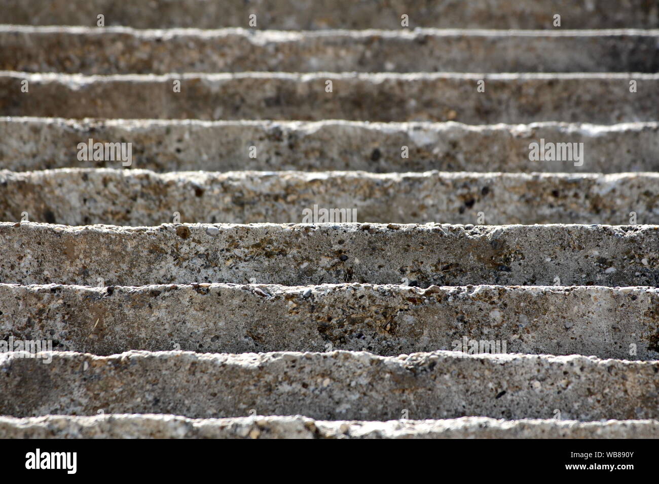 Old dilapidated cracked concrete steps wallpaper texture background on ...