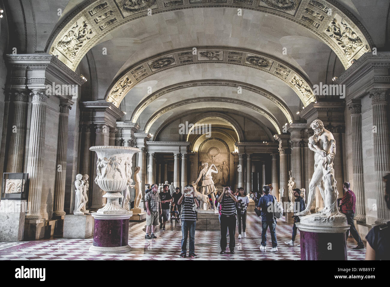 The Louvre pyramid and museum in Paris, France Stock Photo - Alamy