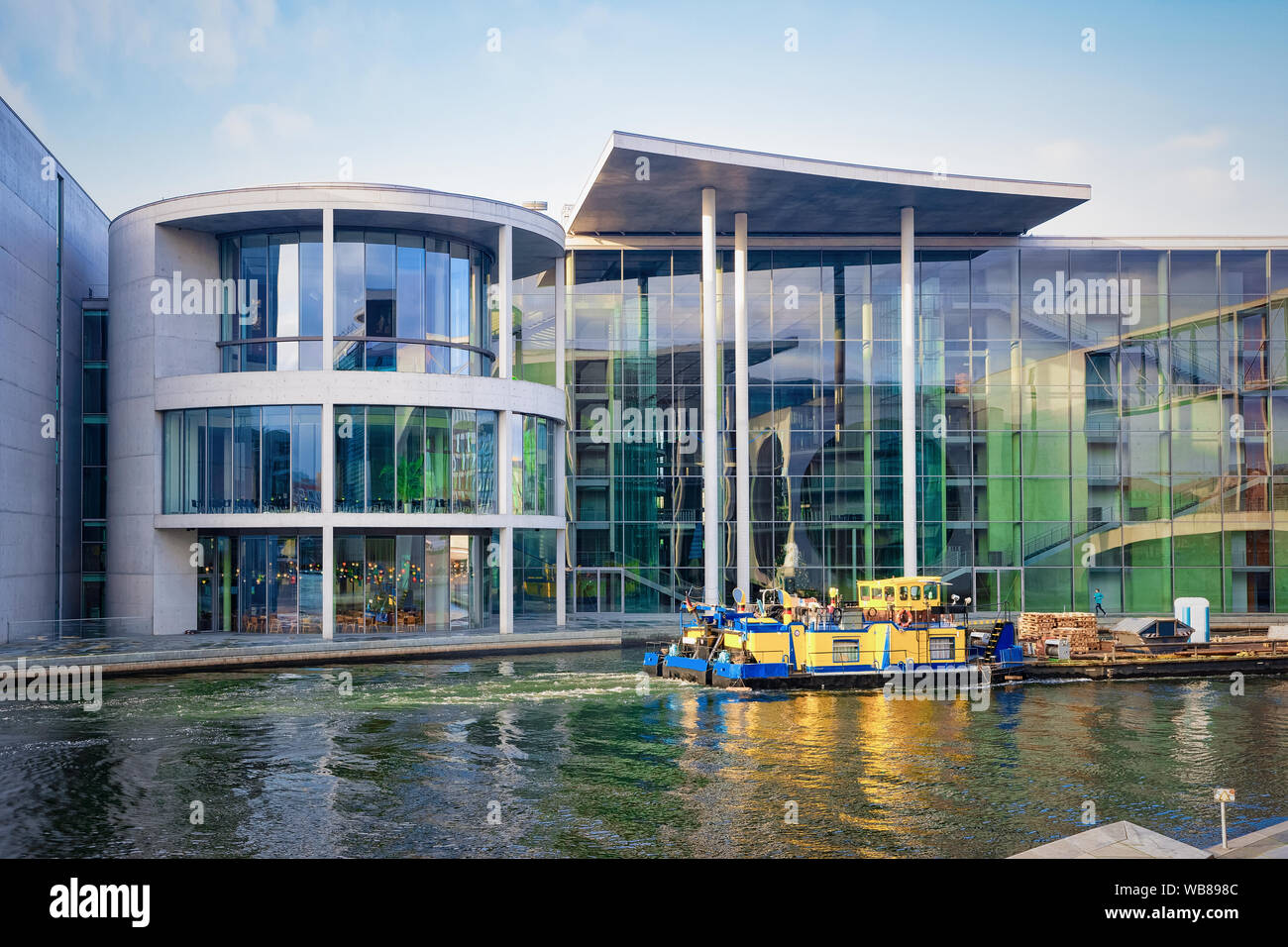 Modern glass Reichstag building architecture at Berlin, capital of ...