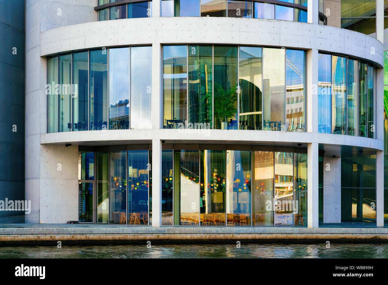 Modern glass Reichstag building architecture in Berlin, capital of ...