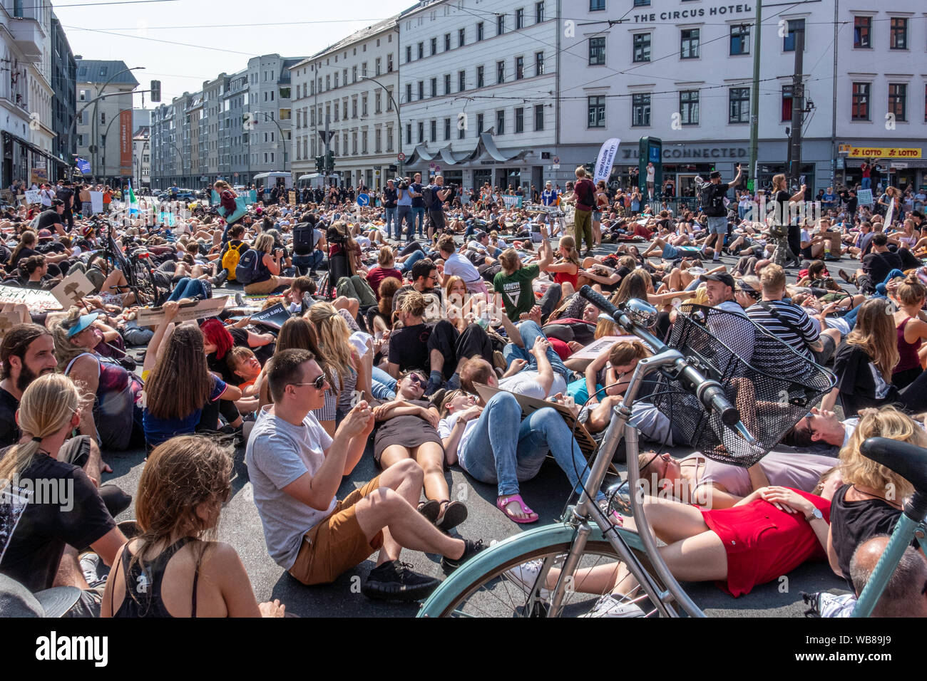Rosenthaler Platz, Mitte, Berlin,Germany. 25th August 2019. Animal ...