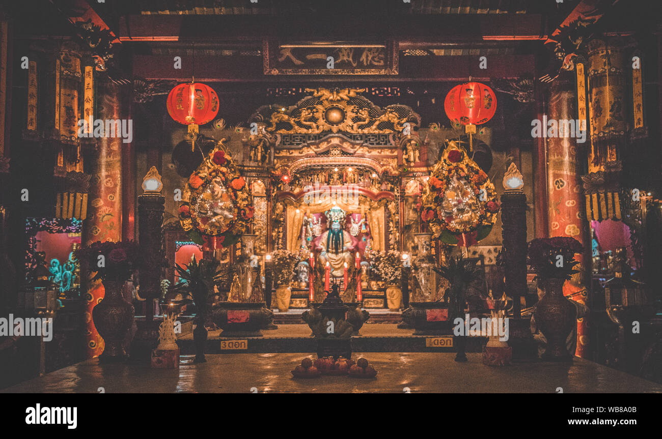 Chinatown design week by night in Bangkok Thailand Stock Photo - Alamy