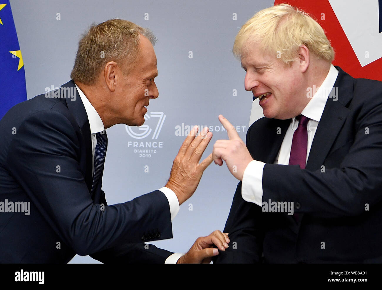 Prime Minister Boris Johnson meets European Council President Donald ...
