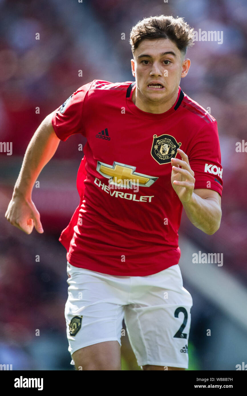 MANCHESTER, ENGLAND - AUGUST 24: Daniel James of Manchester United ...