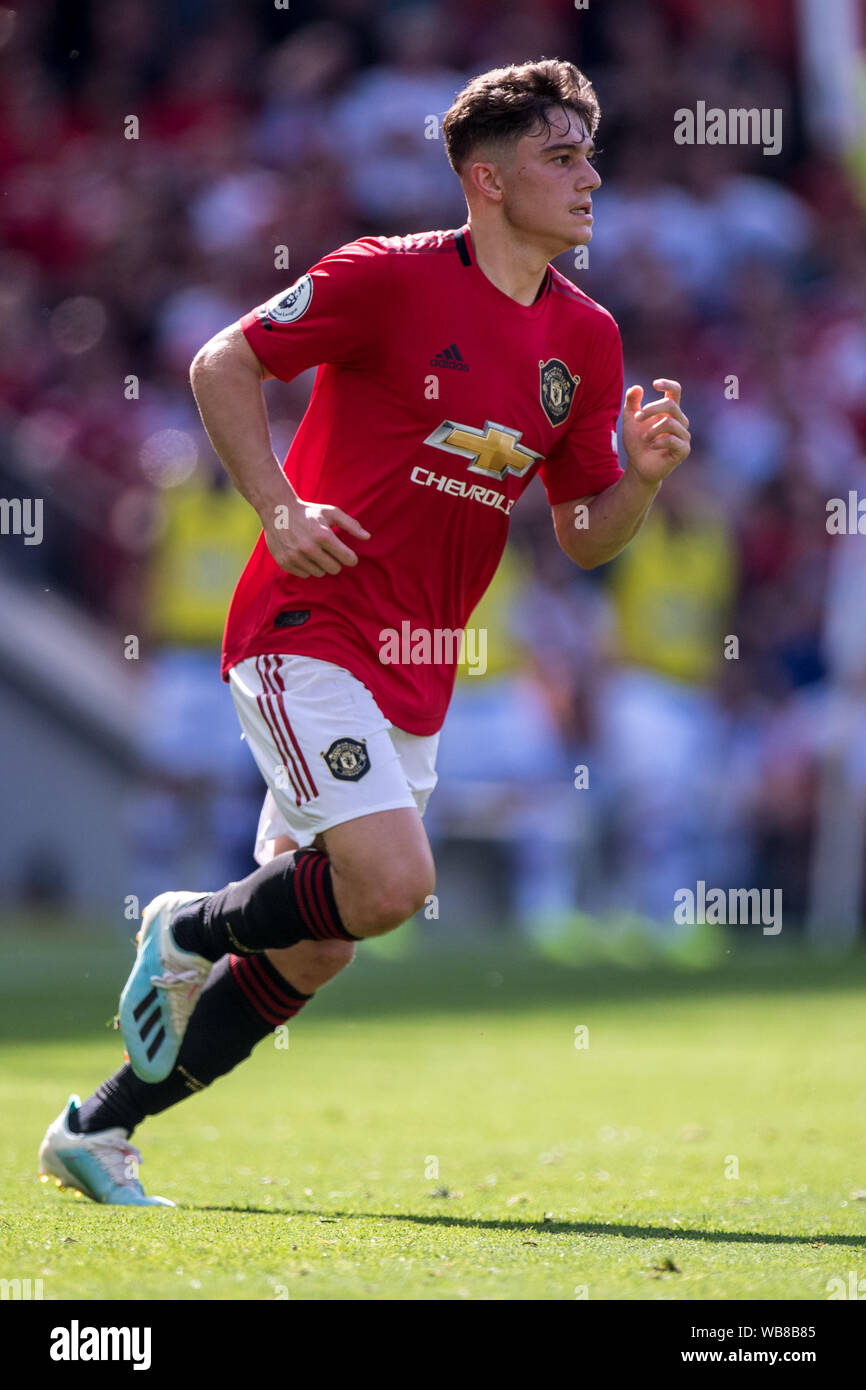 MANCHESTER, ENGLAND - AUGUST 24: Daniel James of Manchester United ...