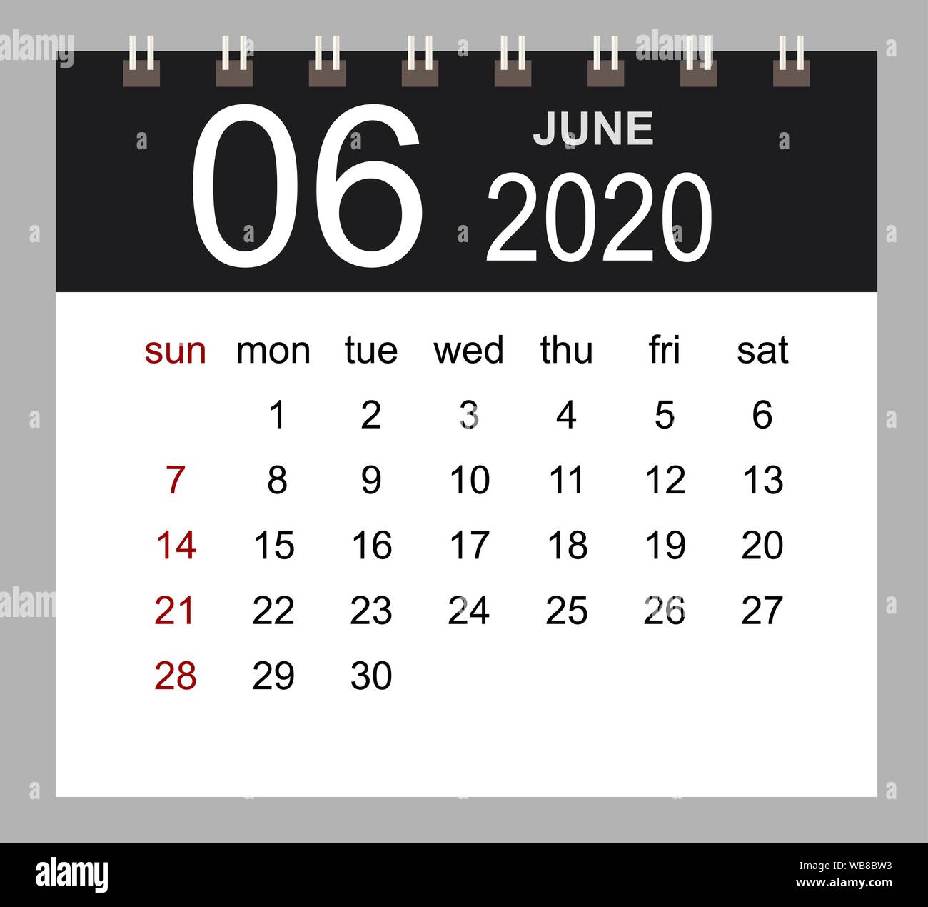 June page Stock Vector Images - Alamy