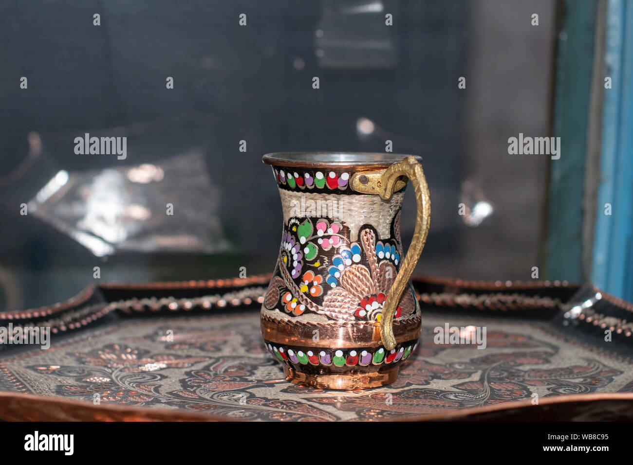 Coppersmith workshop and hand made copper things Stock Photo - Alamy