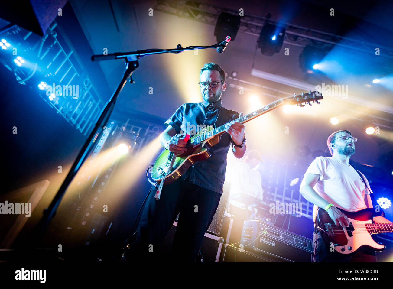 Edinburgh, Scotland. Sat 25th August 2019. Scottish band Broken Records ...