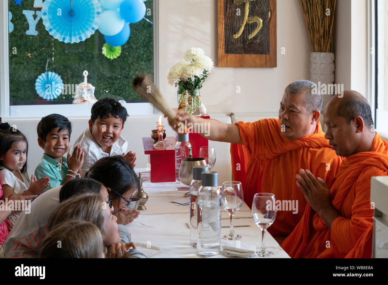 Blessing monk hi-res stock photography and images - Alamy