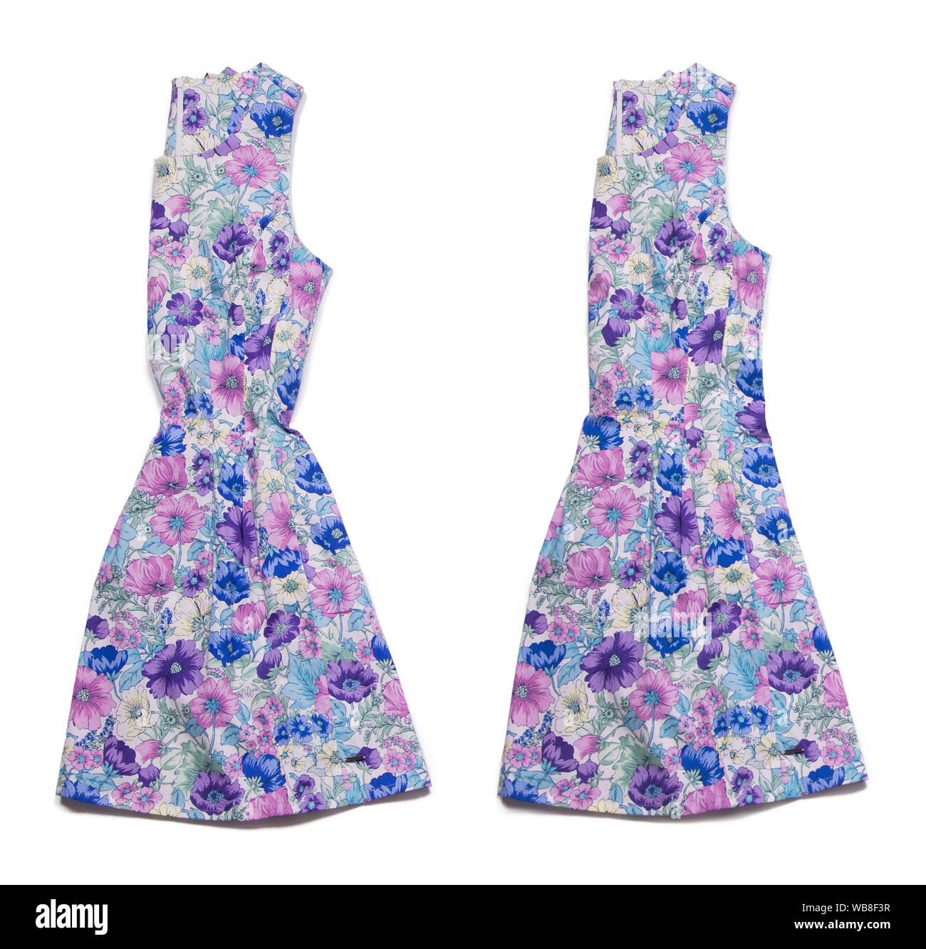 Dress in two angles isolated on white background Stock Photo - Alamy