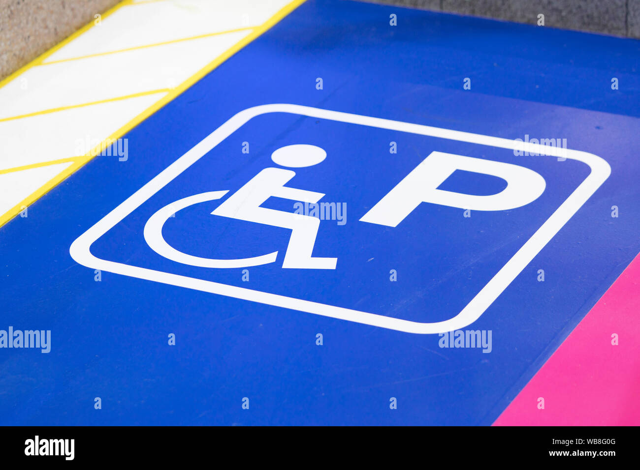 wheelchair parking sign or handicapped parking sign and symbols for ...