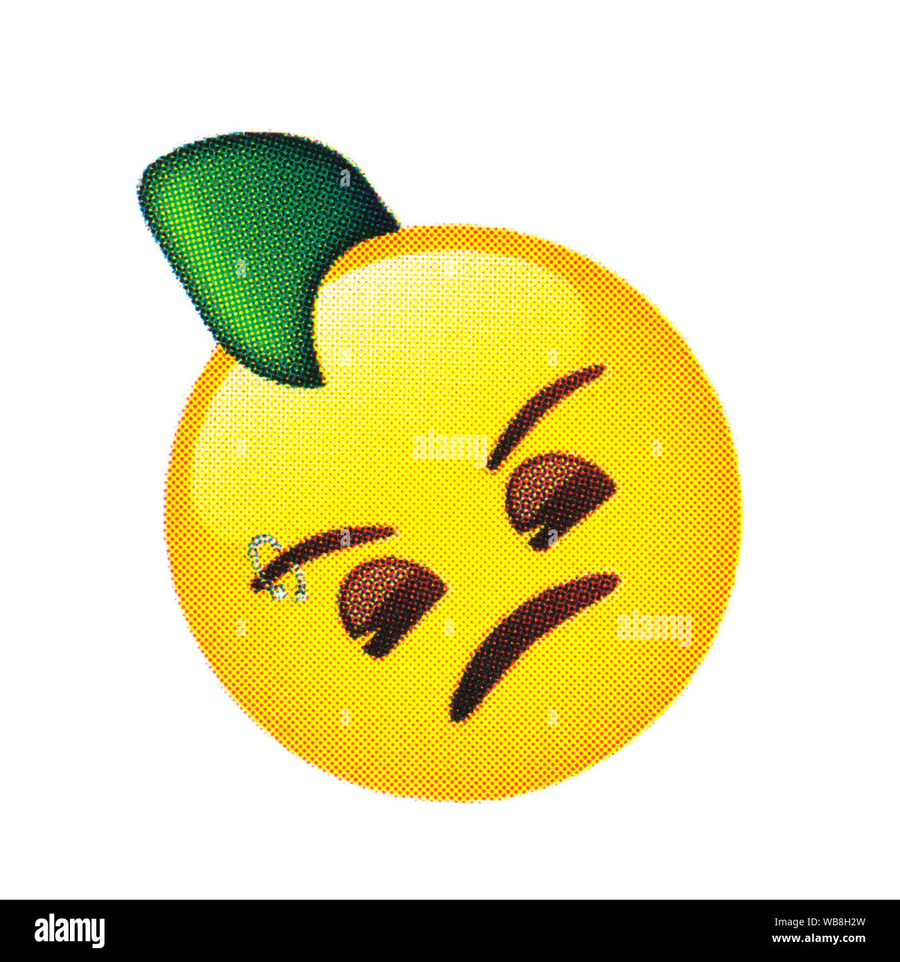 Punk face emoticon Stock Photo - Alamy