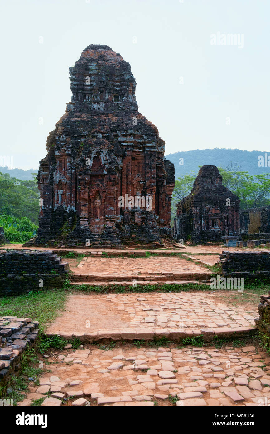 My Son Sanctuary with Hindu Temple near Hoi An in Vietnam, of Asia ...