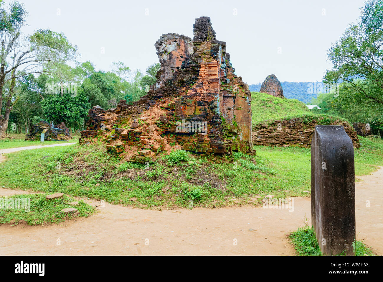 My Son Sanctuary with Hindu Temples near Hoi An in Vietnam in Asia ...