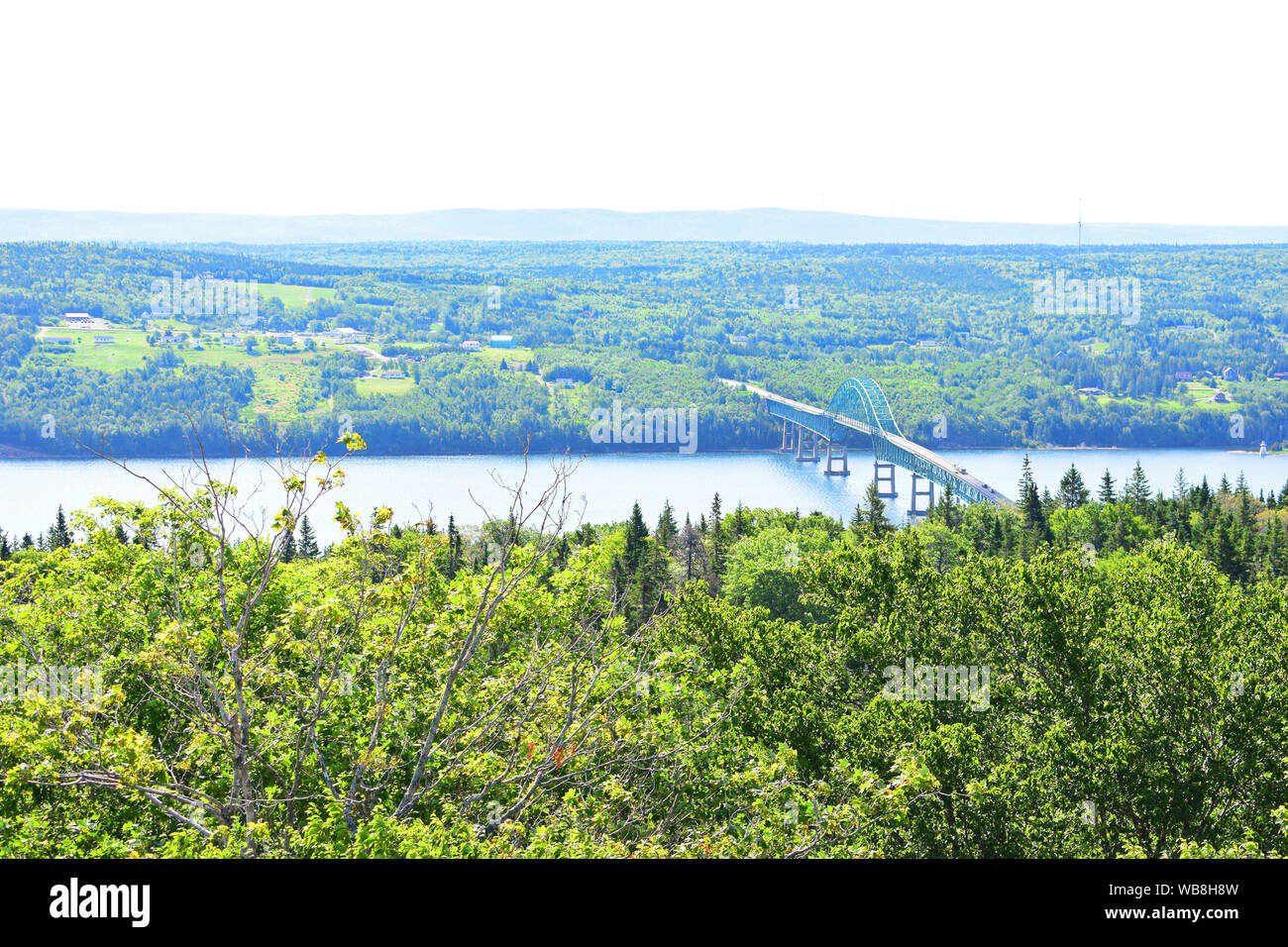 Green bridge in Cape Breton Highlands National Park Stock Photo - Alamy