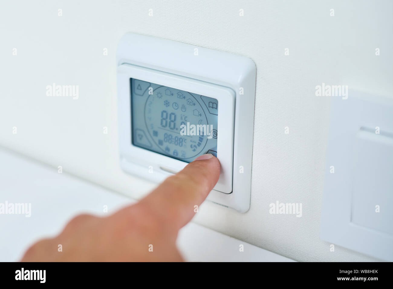 Heating control panel hi-res stock photography and images - Alamy
