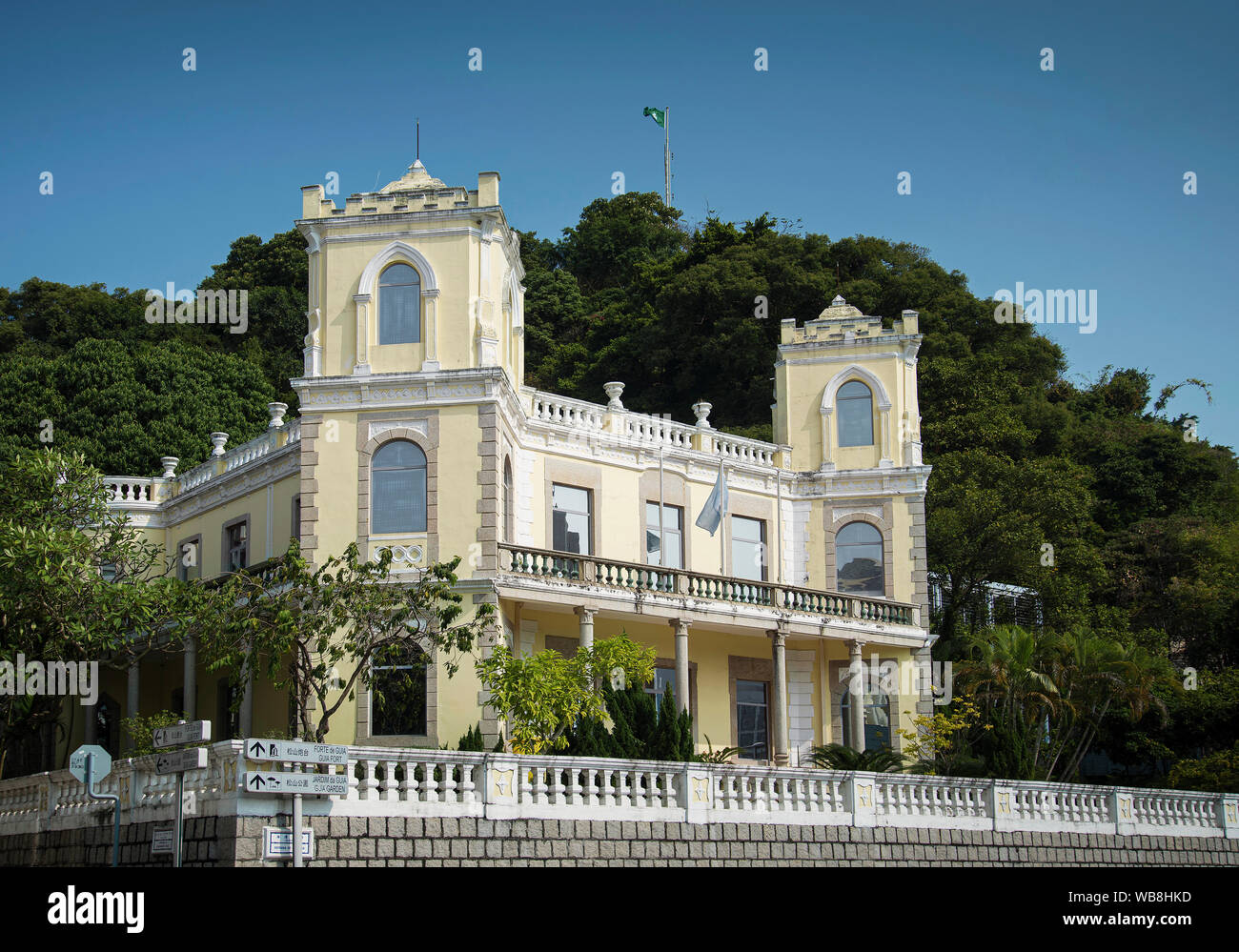 old portuguese heritage colonial architecture mansion in macau china ...