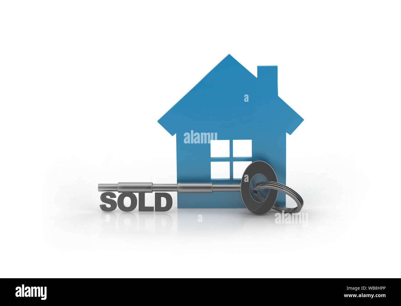 House sold symbol with keys isolated on white background Stock Photo ...