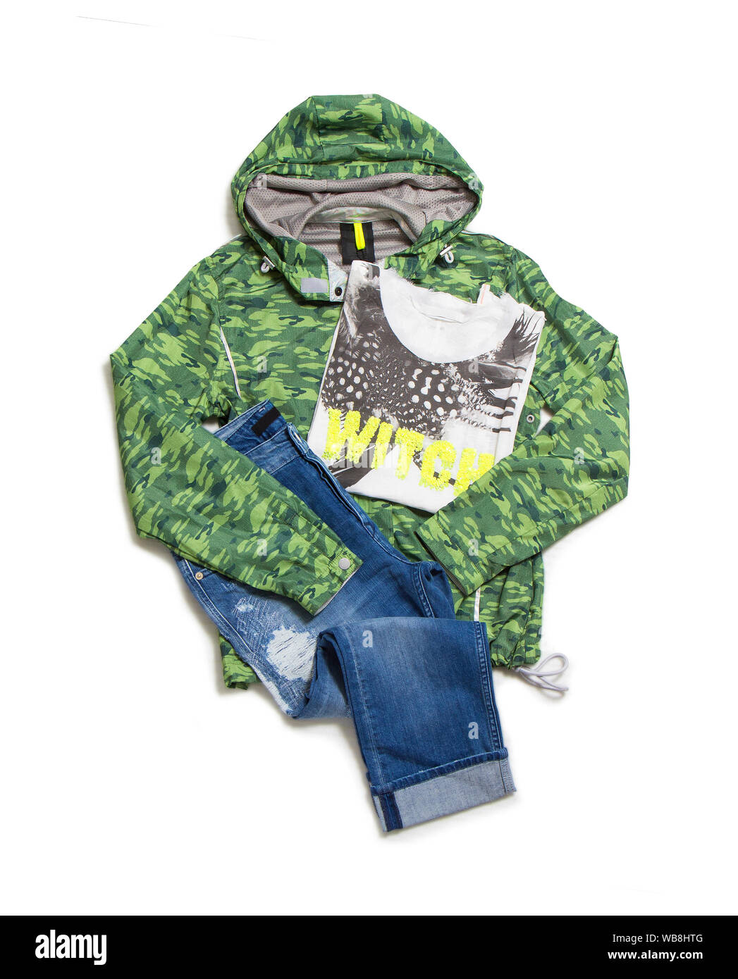 Men's denim top on white hi-res stock photography and images - Alamy