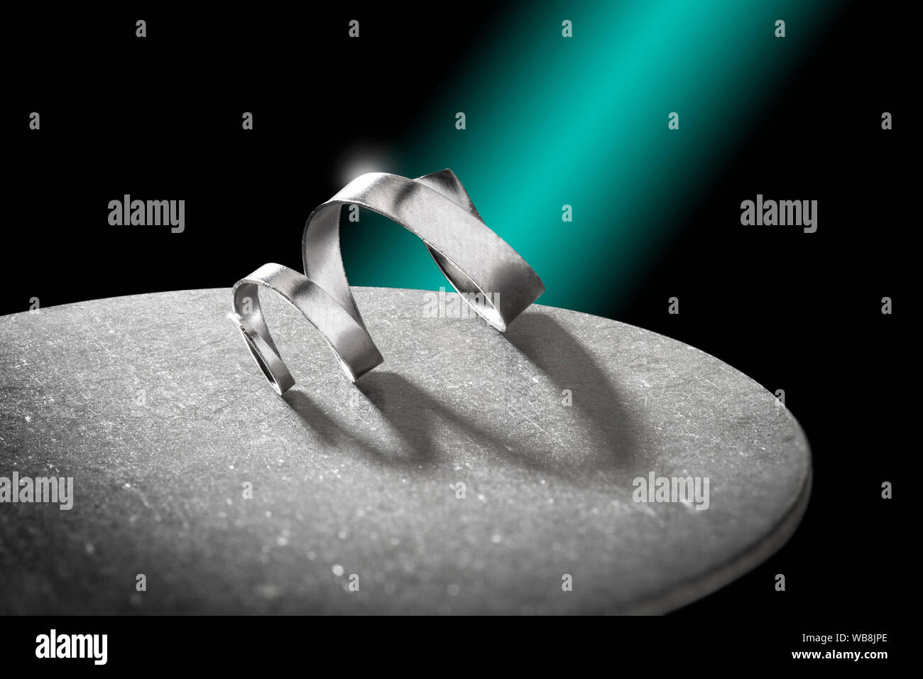 Curvy Metal Fine Scrap Stock Photo - Alamy
