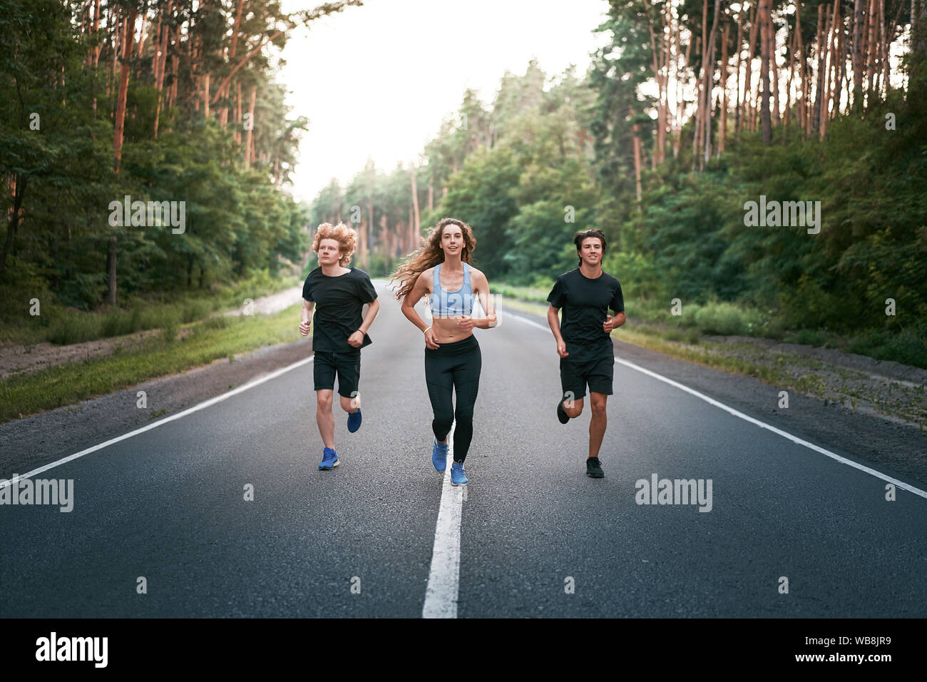 Three young women athletes hi-res stock photography and images - Alamy