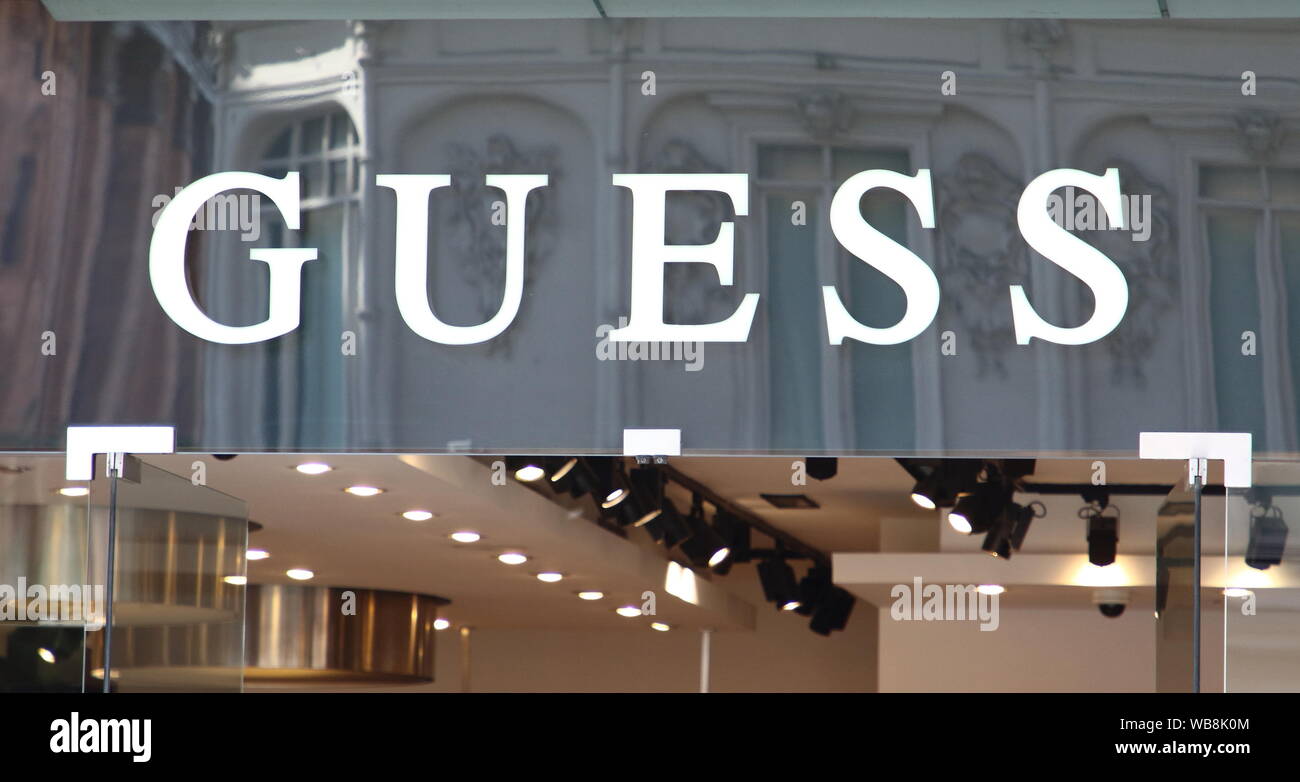 Guess store sign hi-res stock photography and images - Alamy