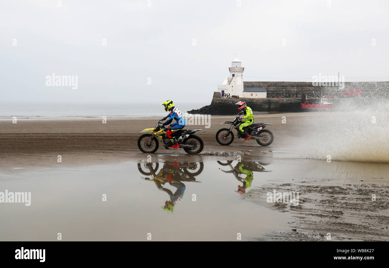 Competitors take part in the inaugural Rockabill Off-Road Racing Beach ...