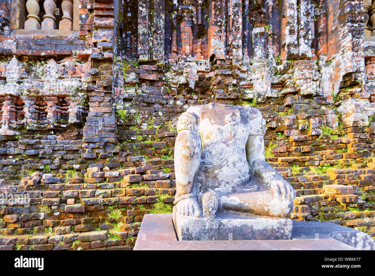 Sculpture at My Son Sanctuary and Hindu Temple near Hoi An in Vietnam ...