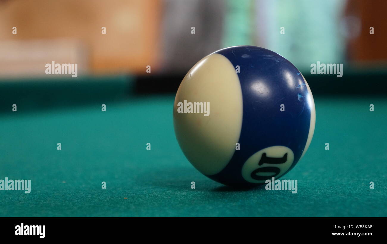 Pool ball on the table Stock Photo - Alamy