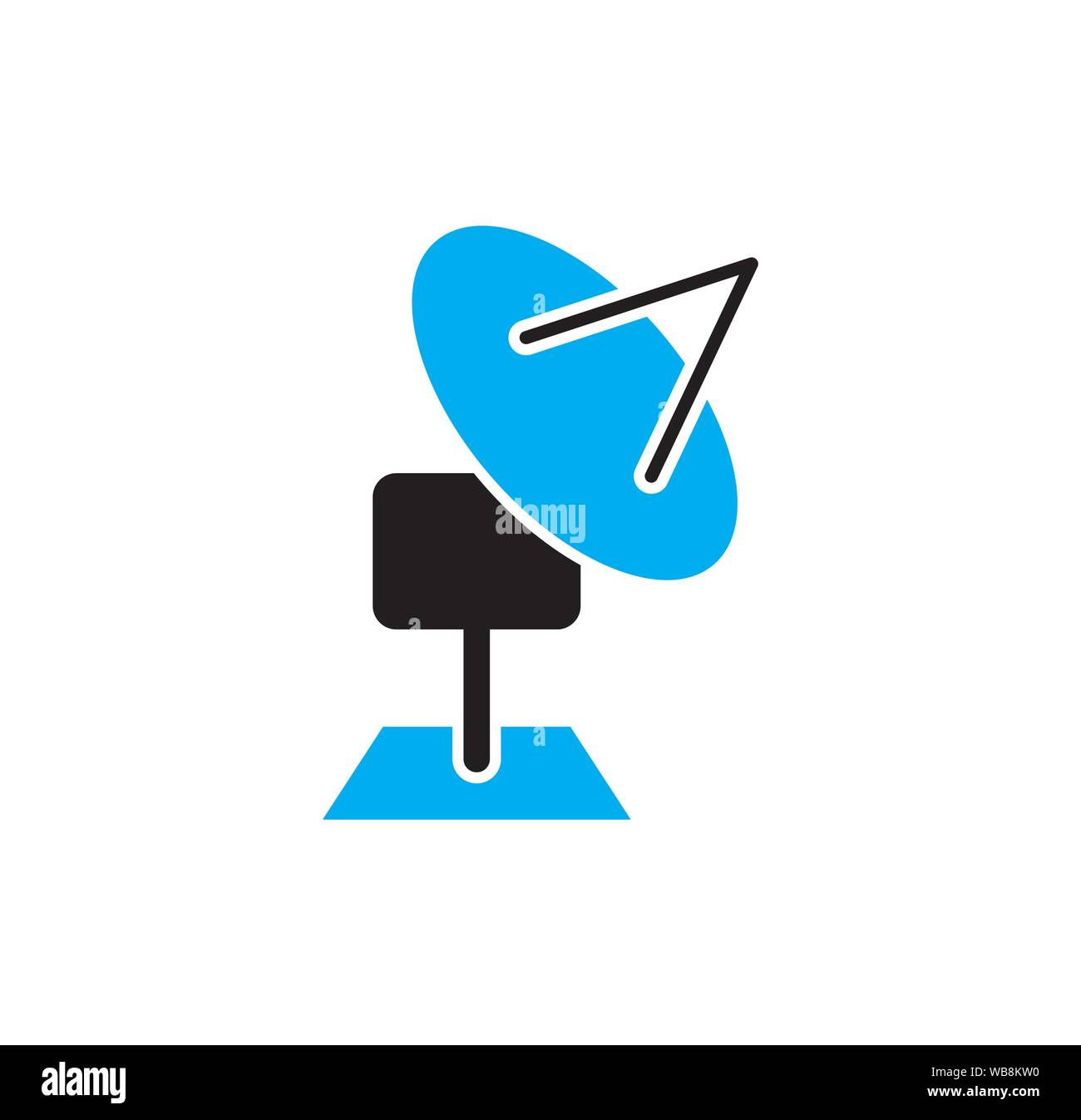 Antenna related icon on background for graphic and web design. Simple ...