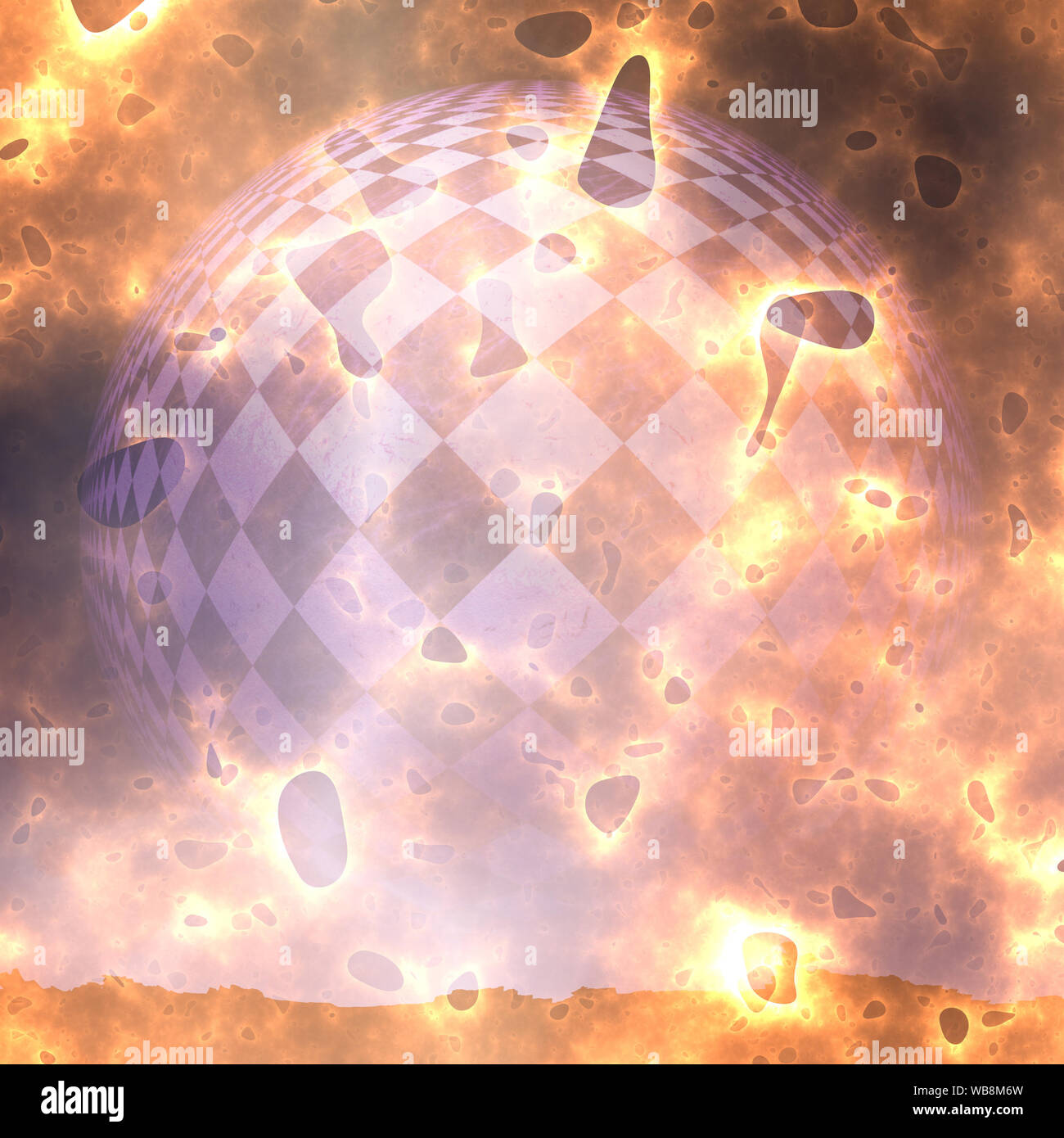 Abstract glowing background with fire plasmatic texture Stock Photo - Alamy