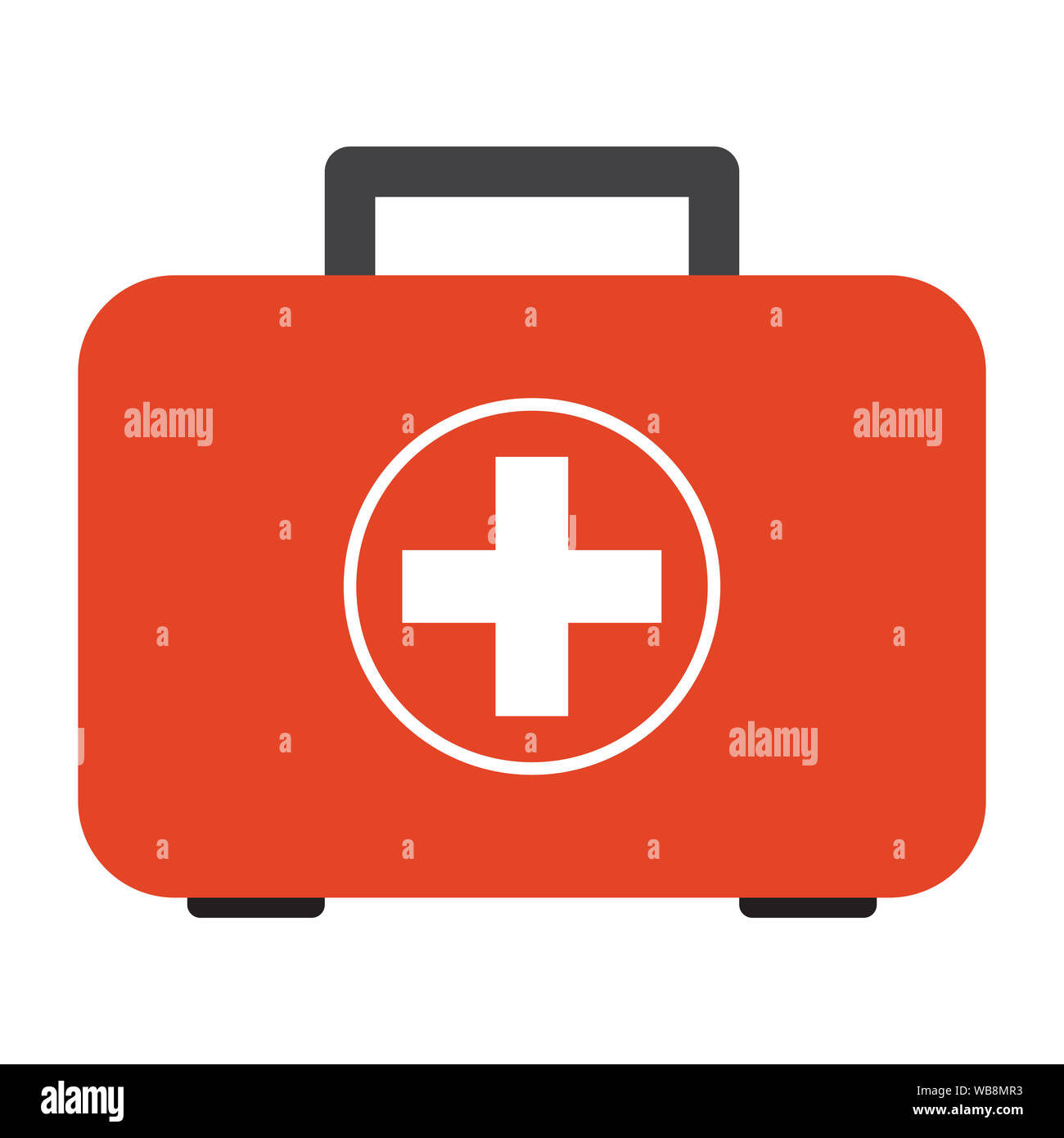 First aid safety box vector illustration design on white background ...