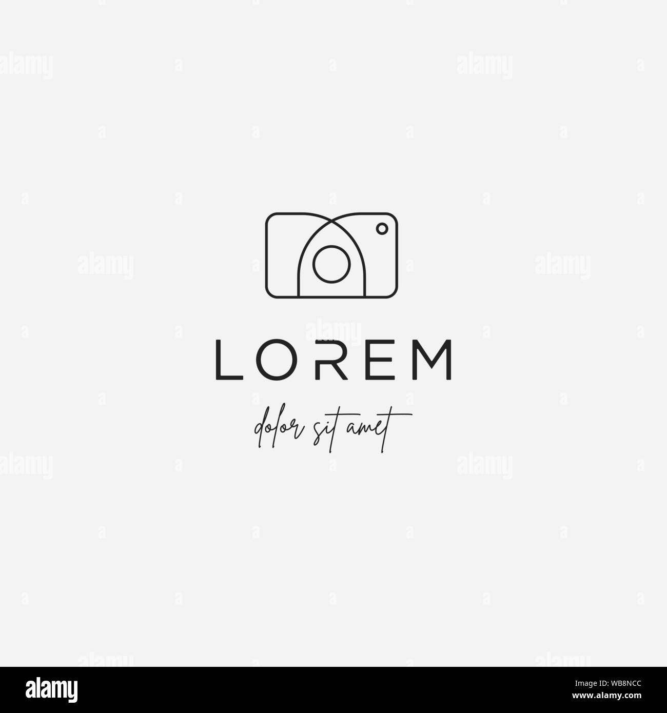 Camera Shutter logo Design Vector Illustration Icon Stock Vector Image ...