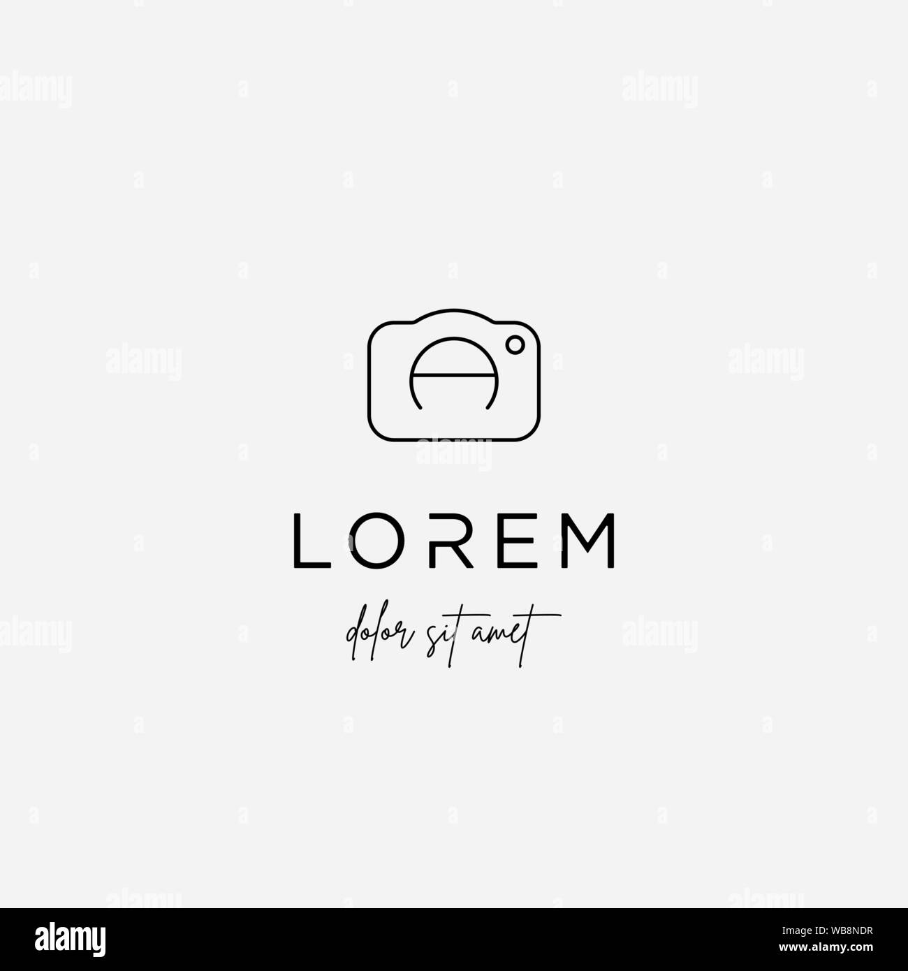 Camera Shutter logo Design Vector Illustration Icon Stock Vector Image ...